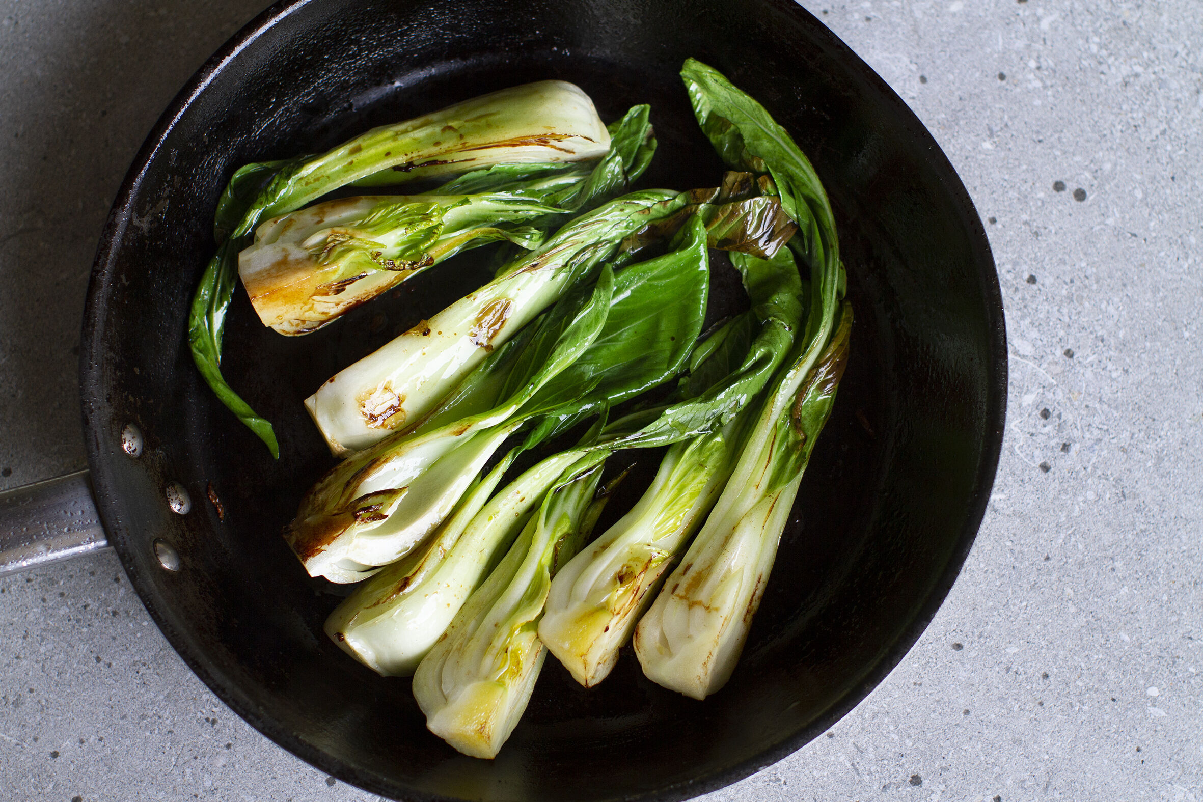 Feel-good ramen soup with bok choy, bimi and shiitake mushrooms ...